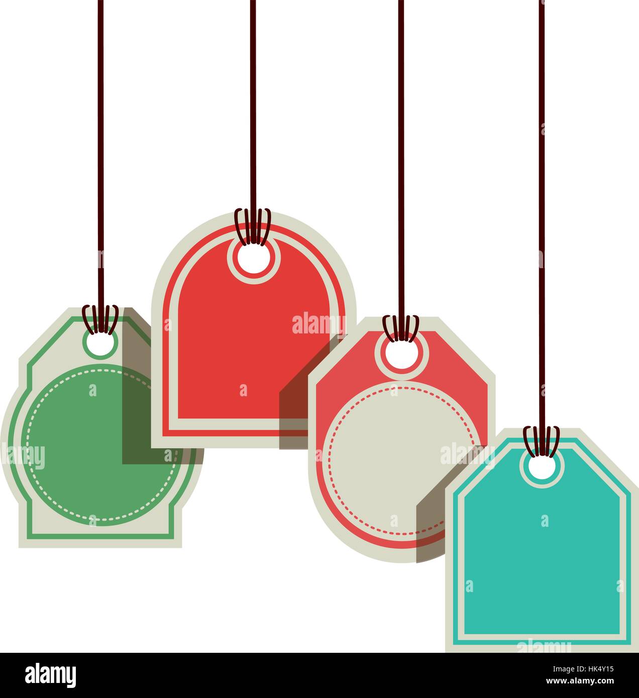 color prices tags with several shapes vector illustration Stock Vector ...