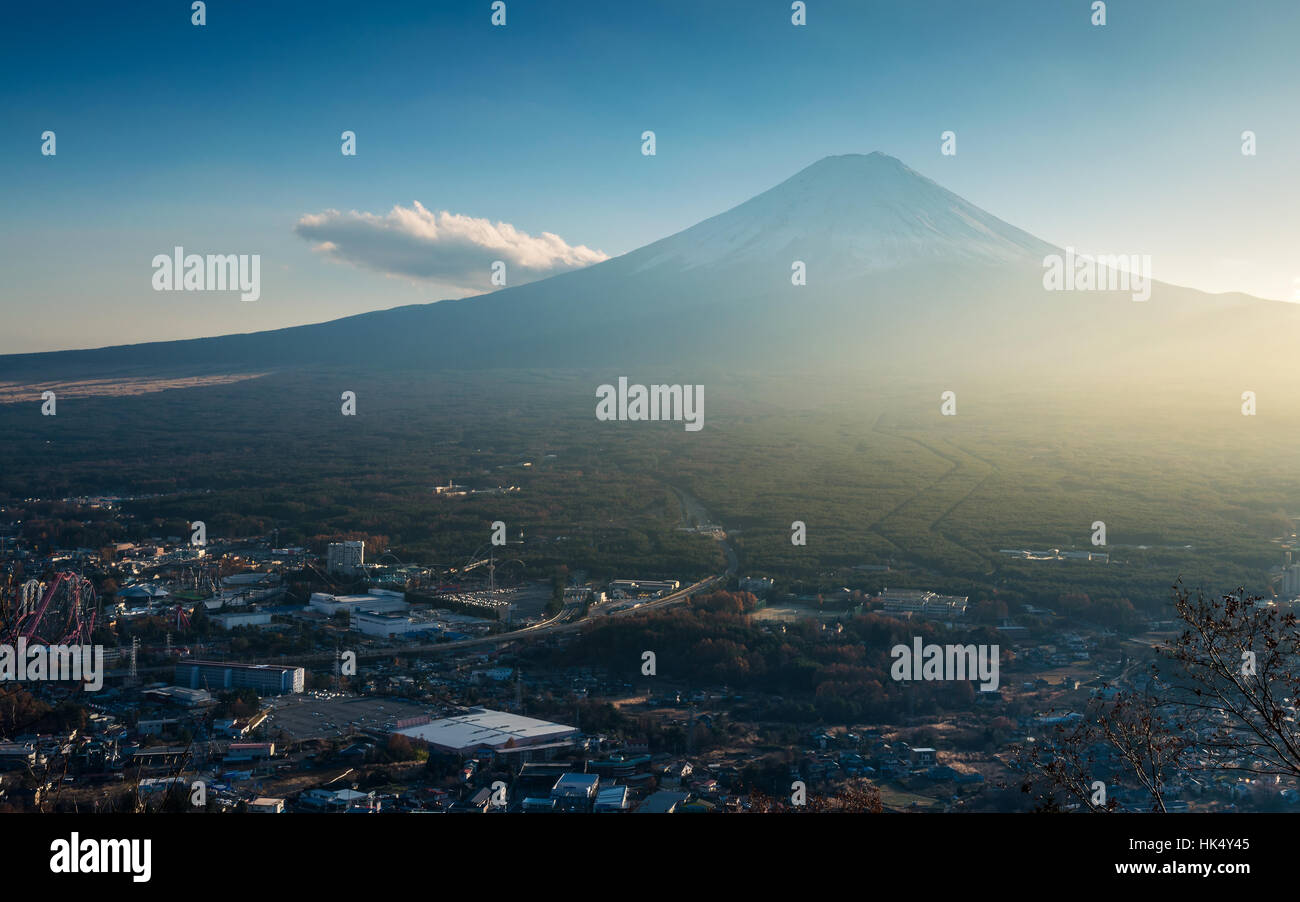 Mt. Fuji viewed from Kawaguchiko Tenjoyama Park Mt. Kachi Kachi Ropeway ...