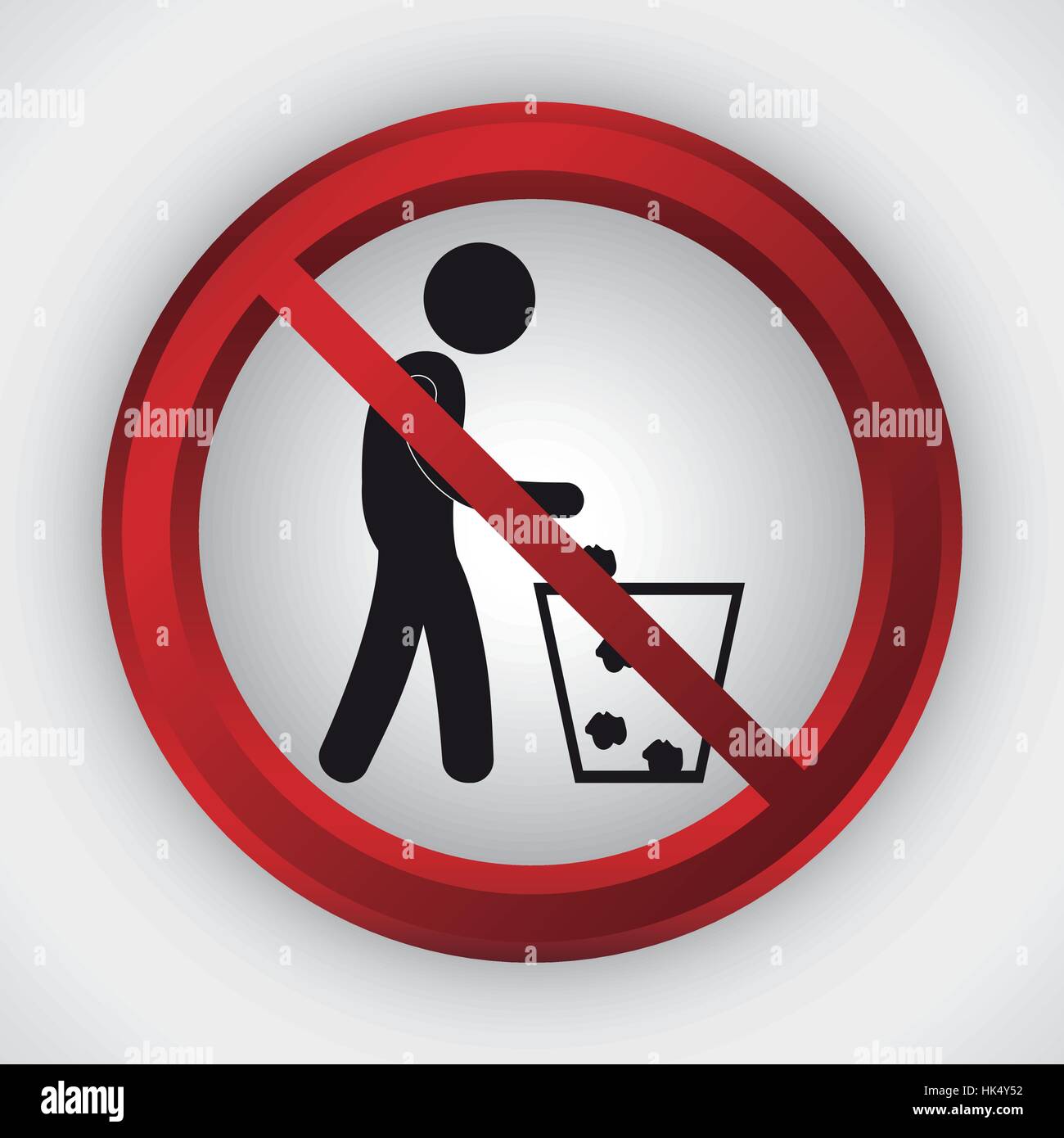 litter forbidden icon image vector illustration design Stock Vector ...