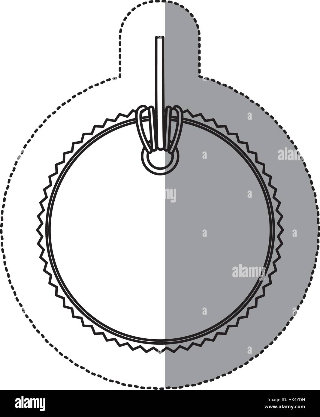 monochrome price tag sticker with middle shadow with shape round vector ...