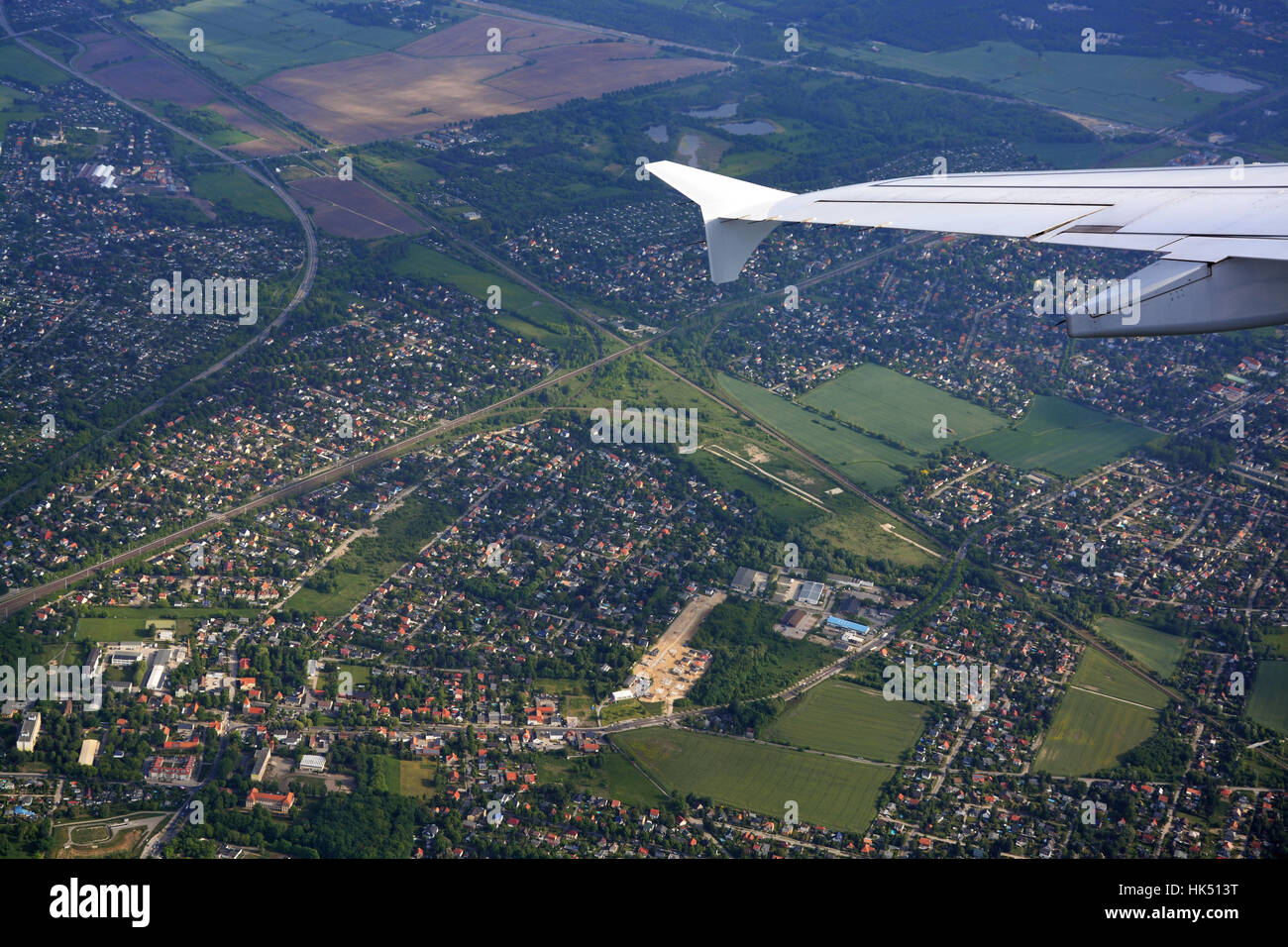 field, fields, aerial photograph, germany, german federal republic ...