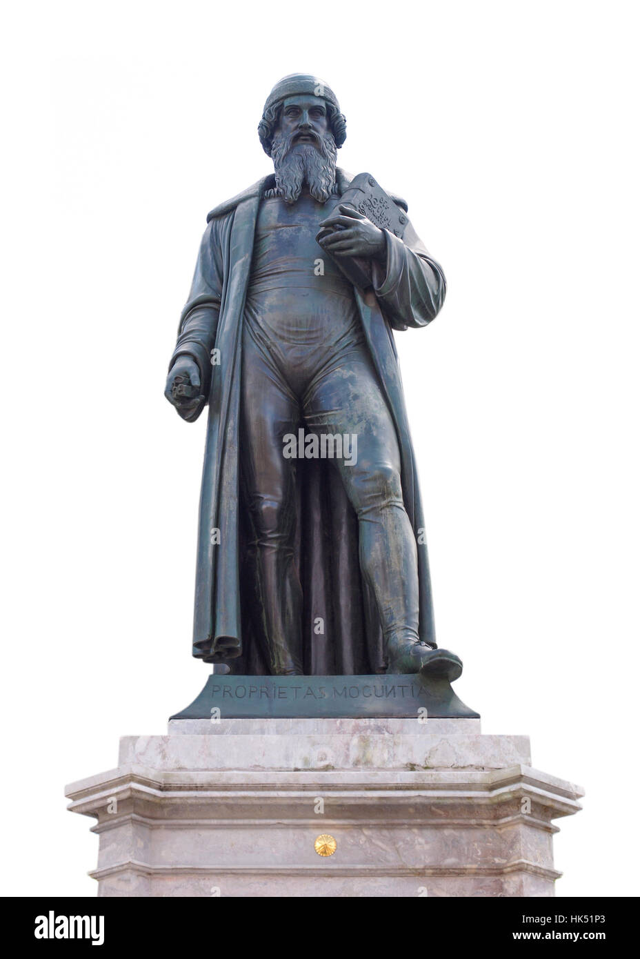 monument, isolated, statue, germany, german federal republic, white ...