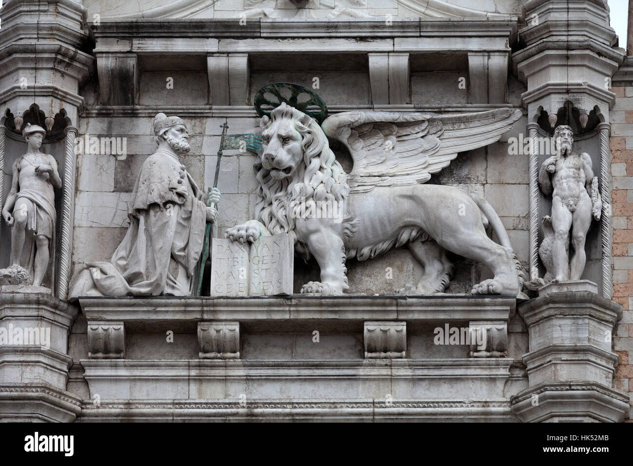 statue, lion, cat, big cat, feline predator, sculpture, venice, winged ...