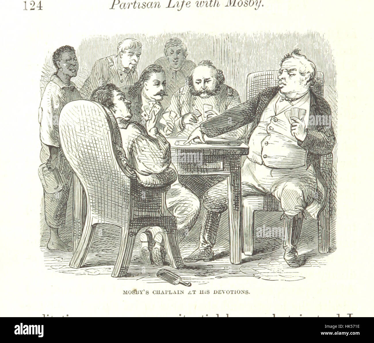 An illustration from 'Partisan Life with Col. J. S. Mosby', showcasing ...