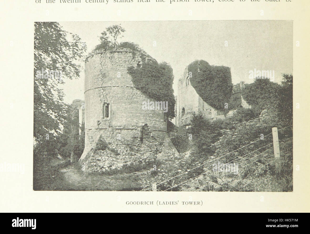 An illustration from 'The Castles of England' showing the structure ...