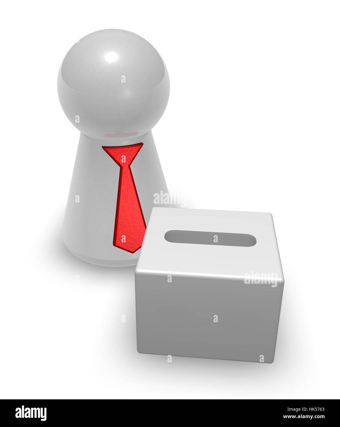 Ballot box illustration Cut Out Stock Images & Pictures - Alamy