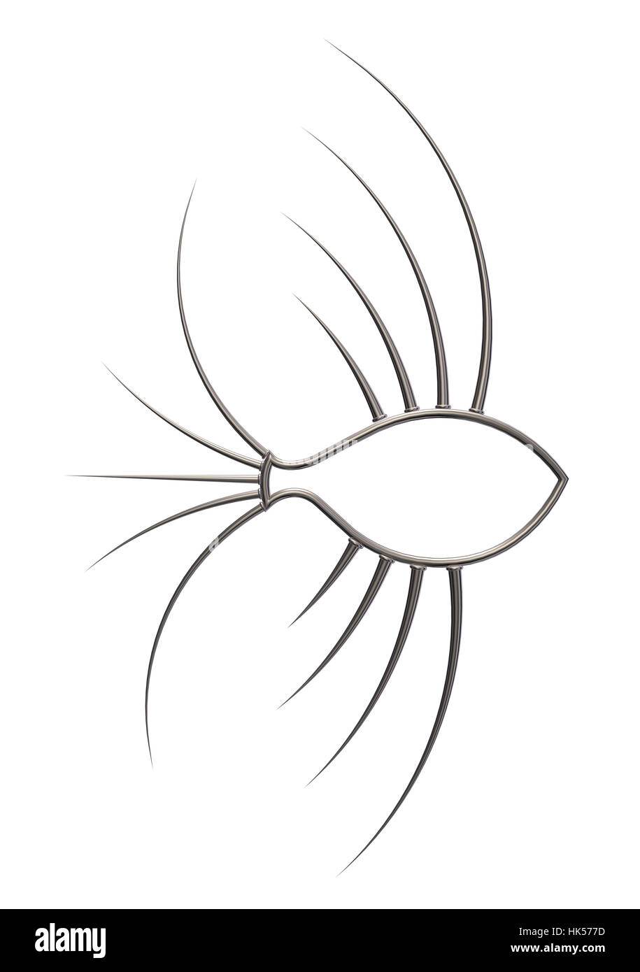 sign, signal, animal, fish, prickle, thorns, illustration, metal, under ...