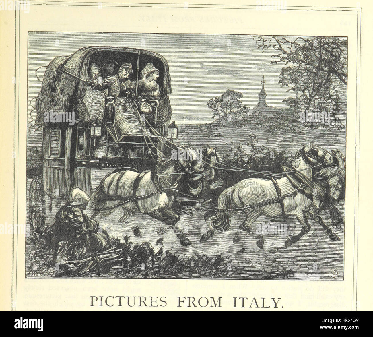 An image from 'The Works of Charles Dickens,' showing a scene from one ...