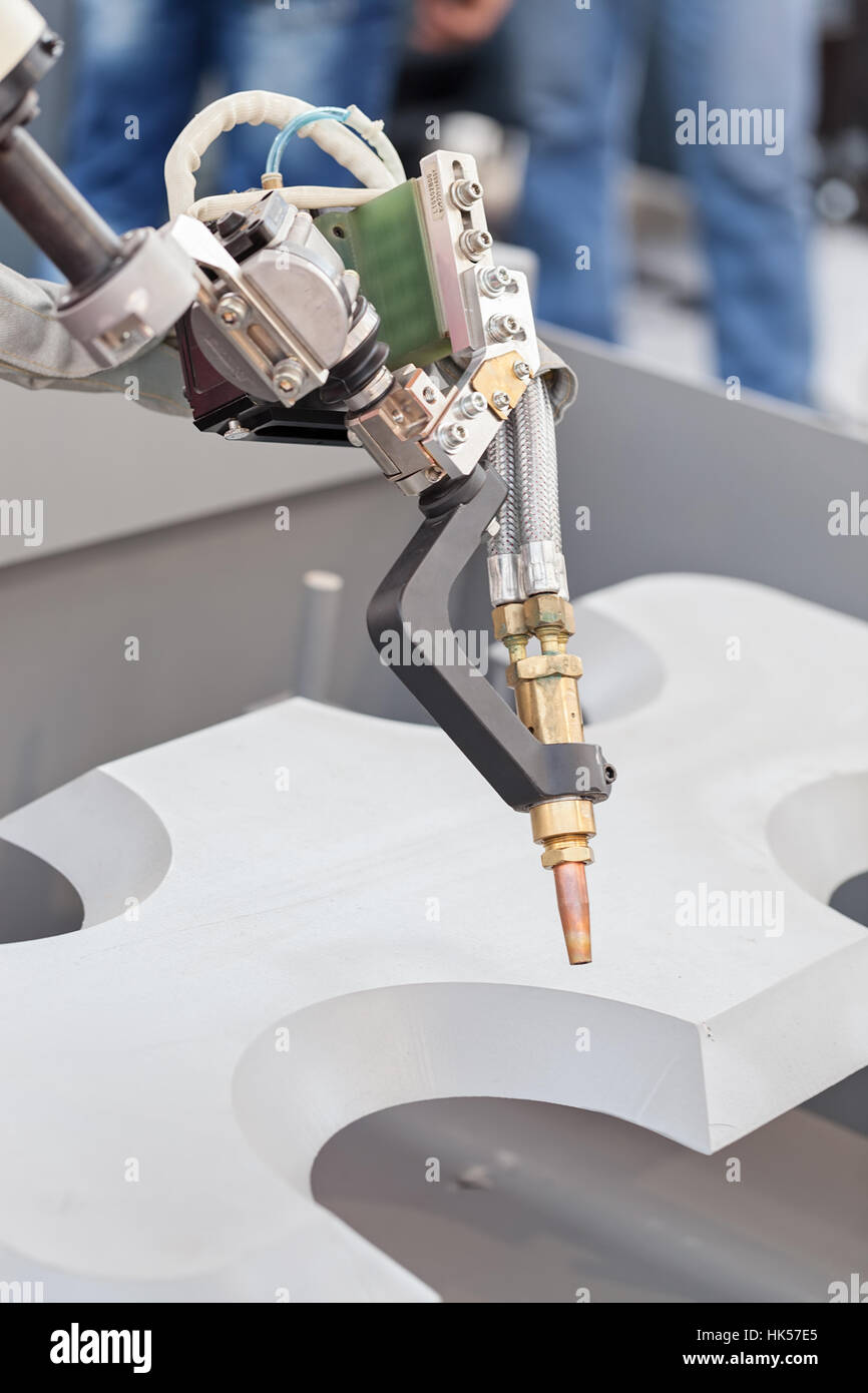 detail of metal processing machines , note shallow depth of field Stock ...