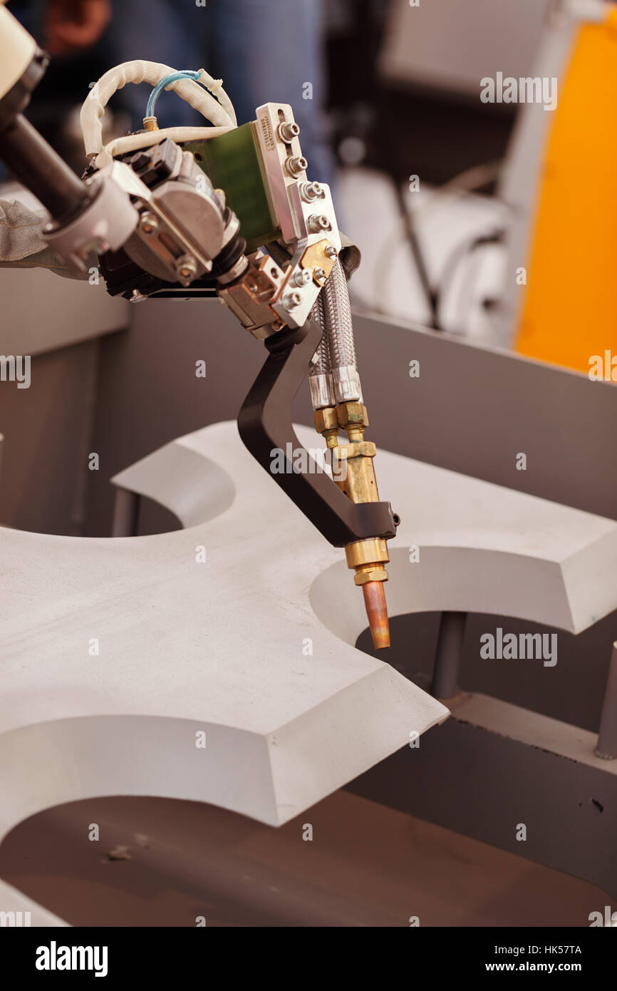 detail of metal processing machines , note shallow depth of field Stock ...
