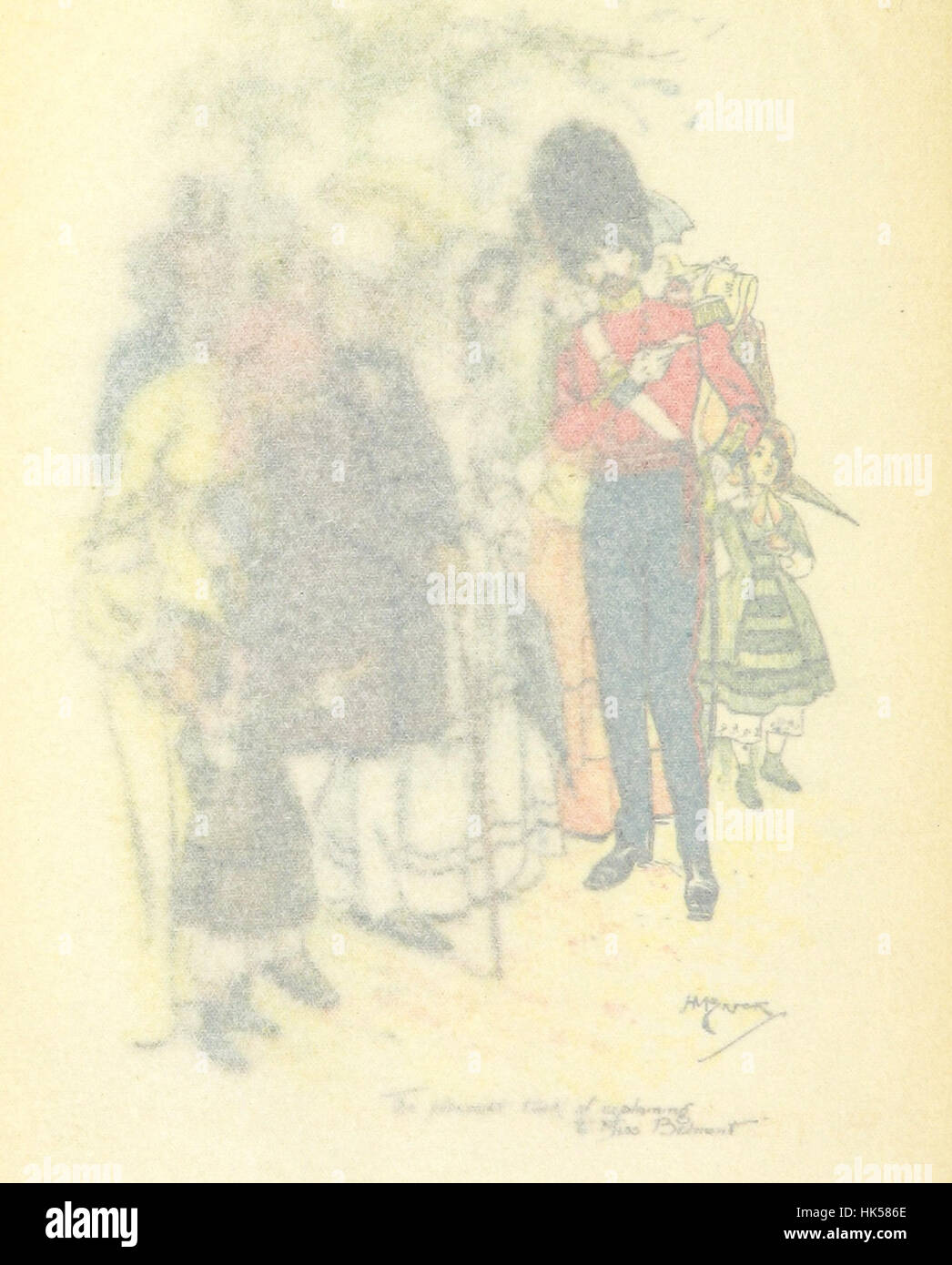 Illustration from 'The Works of G. J. Whyte-Melville', depicting scenes ...