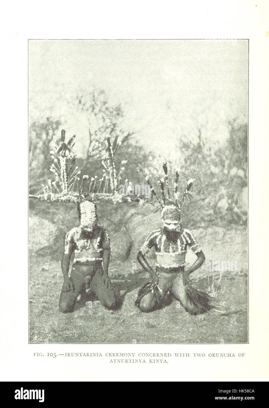 An illustration from 'The Native Tribes of Central Australia ...