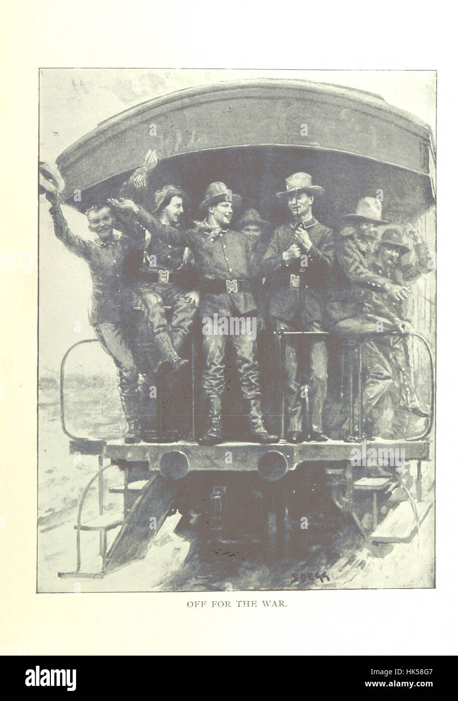 A historical illustration from 'Hero Tales of the American Soldier and ...