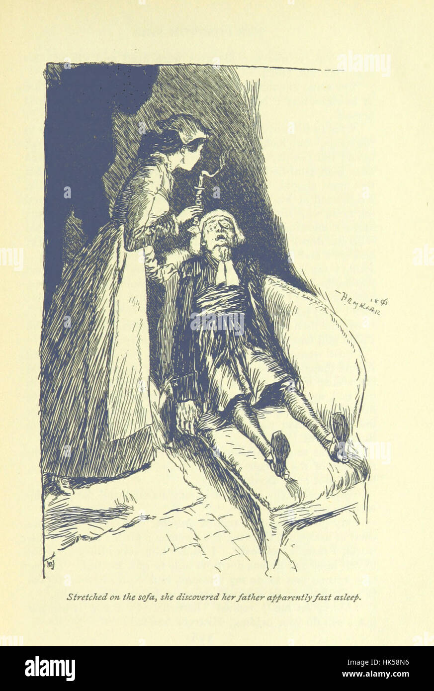 An image from 'The Phantom Ship', illustrated by H.R. Millar, featuring ...
