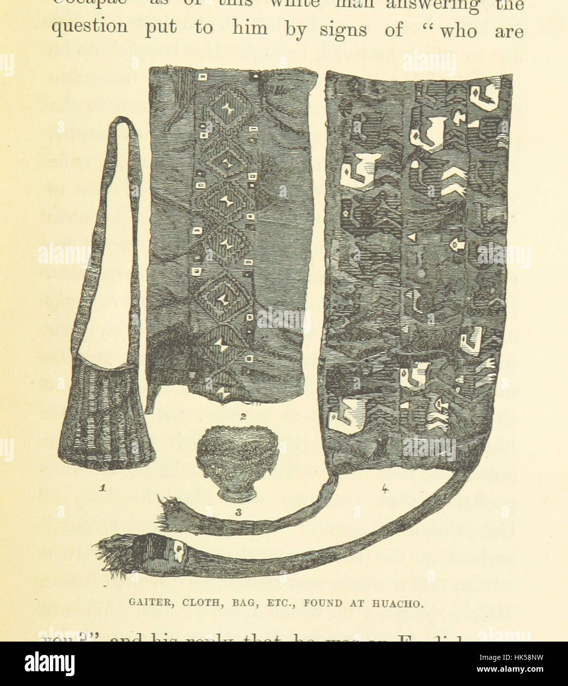 Illustration from 'Two Years in Peru', depicting the exploration of ...