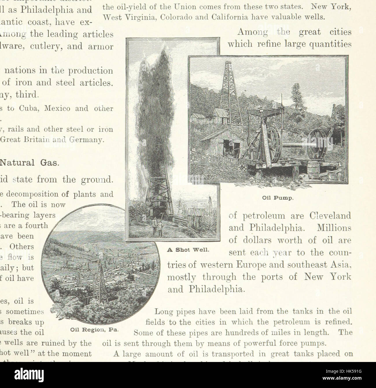 The photograph shows a page from 'Advanced Geography,' a comprehensive ...