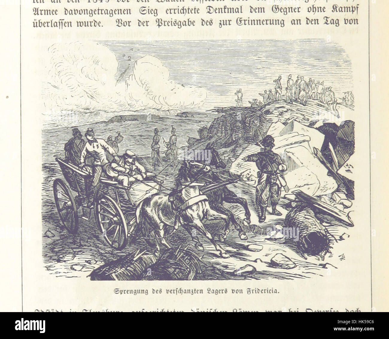 A page from 'Der Deutsch-Dänische Krieg,' documenting the events of the ...