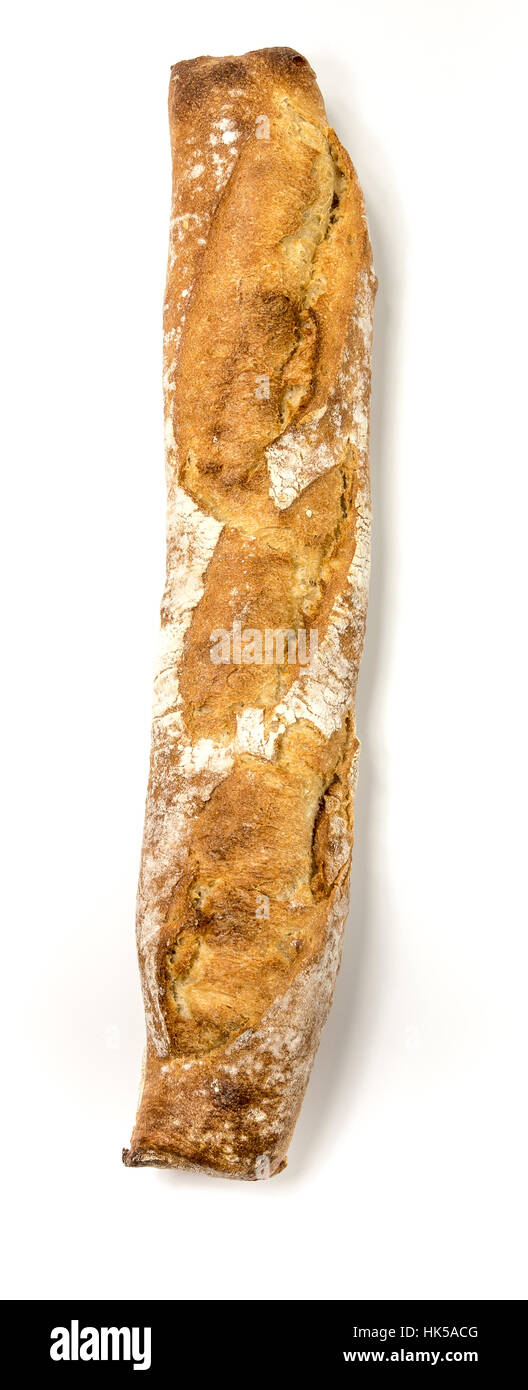 Typical French bread, baguettes isolated on white Stock Photo - Alamy