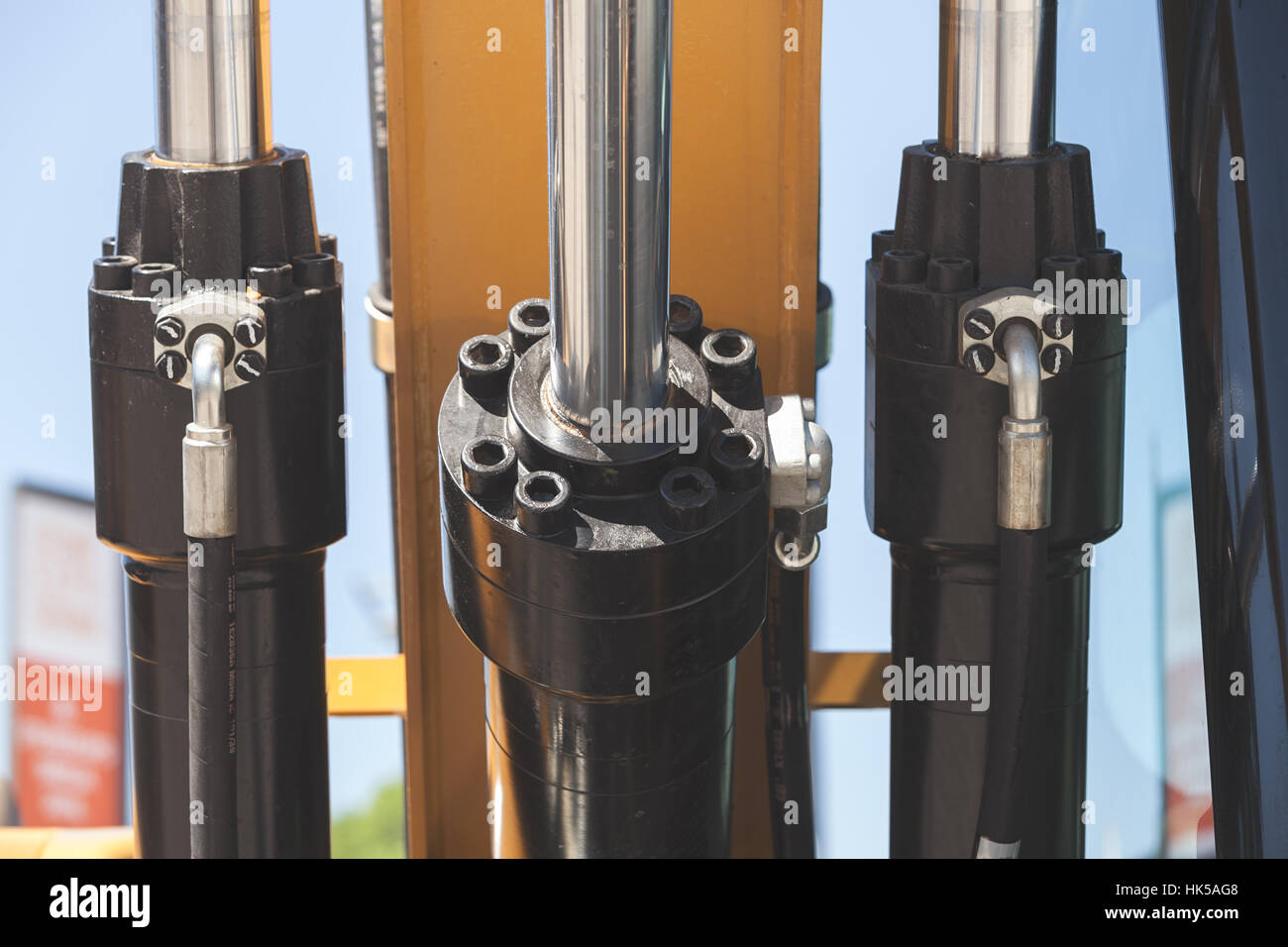 parts of machinery for the construction industry, note shallow depth of ...