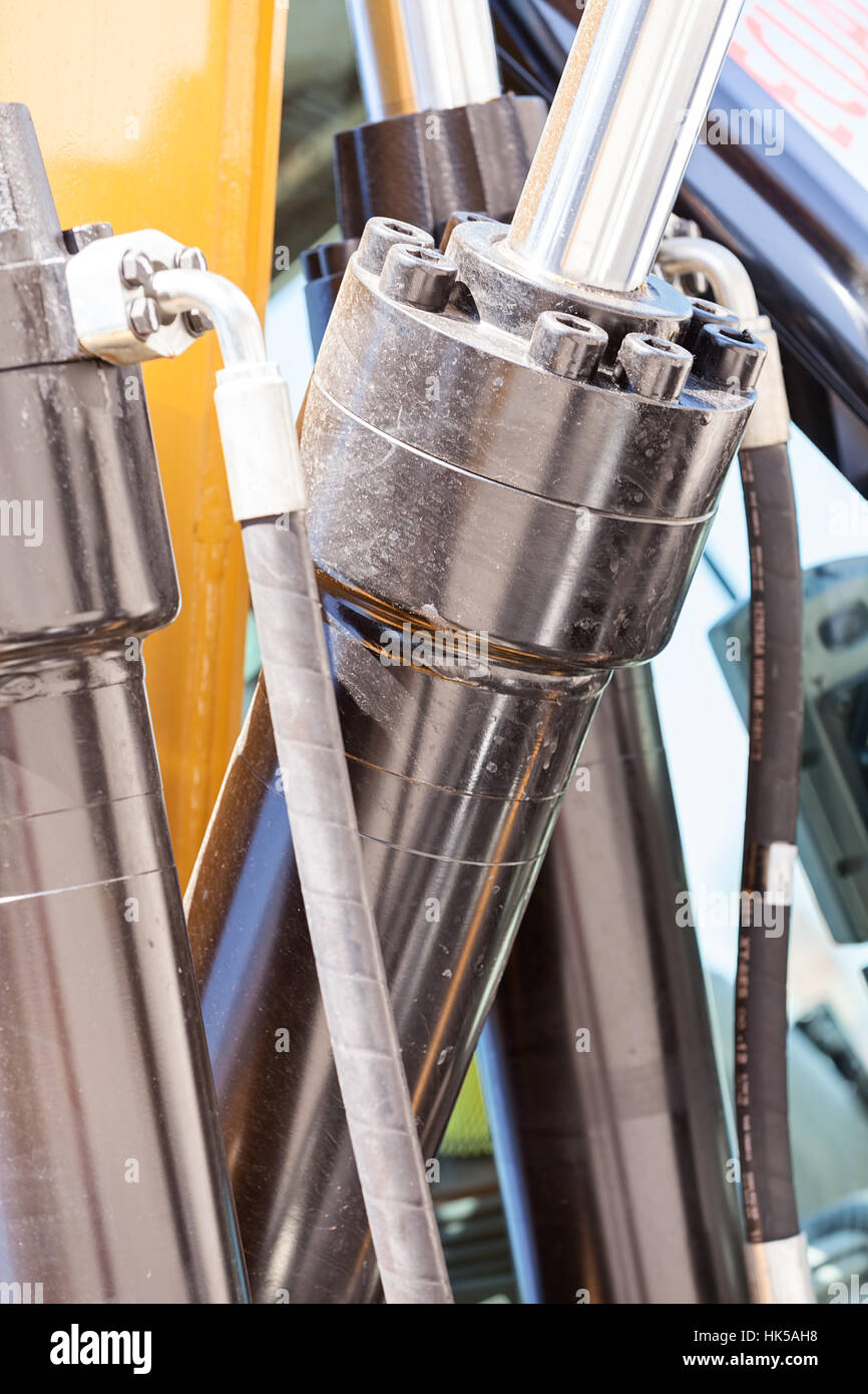 parts of machinery for the construction industry, note shallow depth of ...