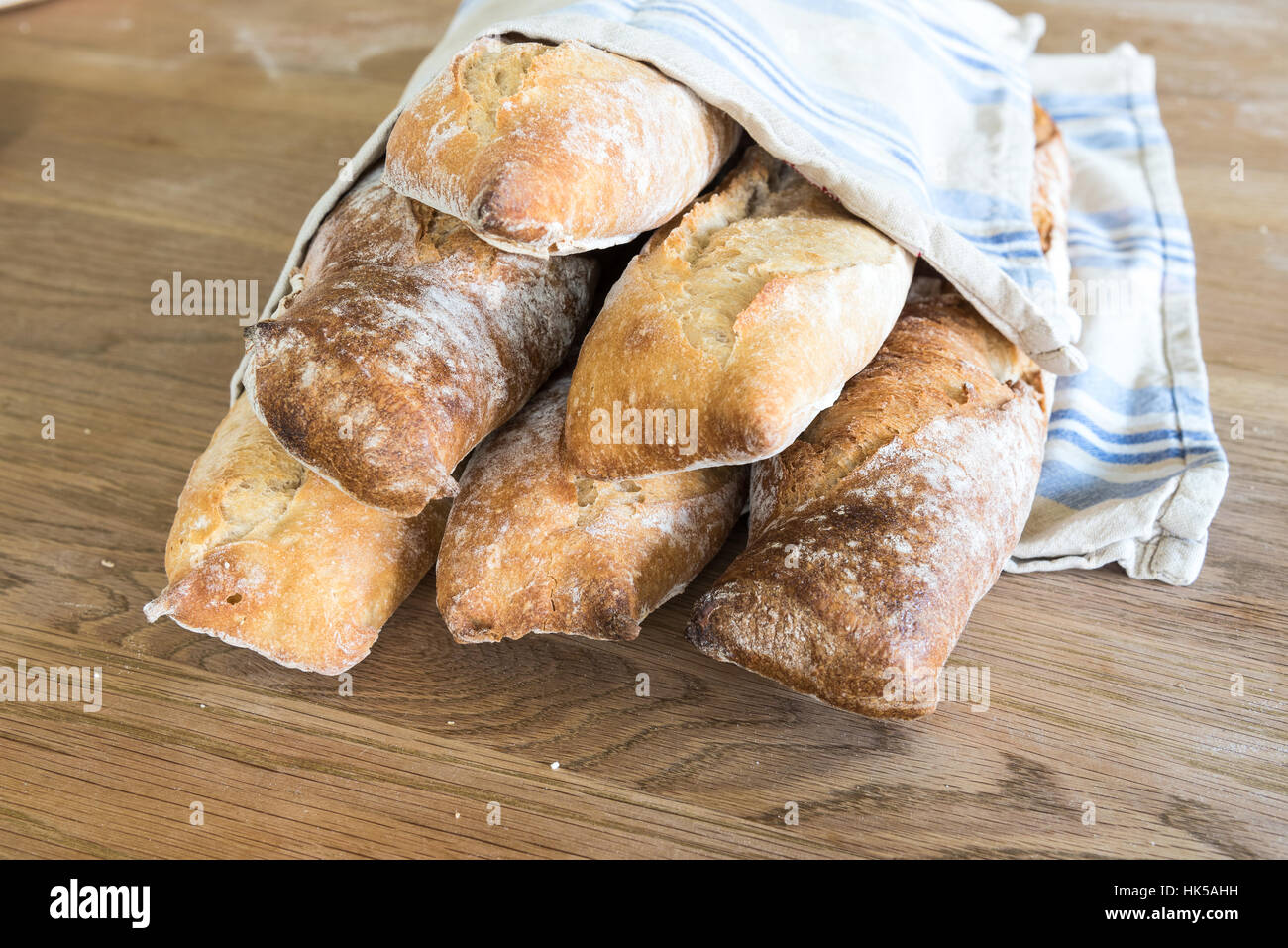 Typical French bread, baguettes Stock Photo - Alamy