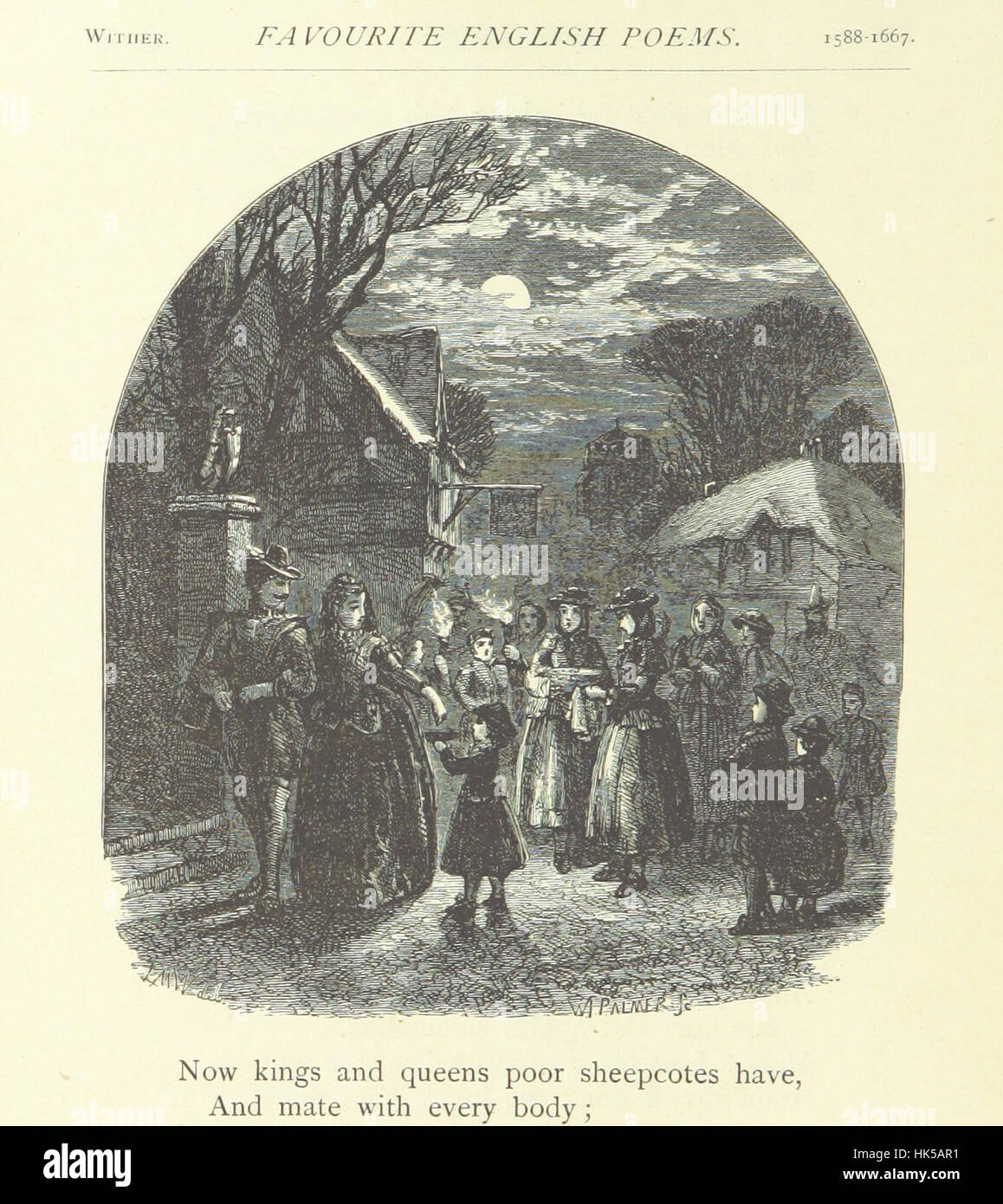 Illustration from 'Favourite English Poems and Poets', showcasing an ...