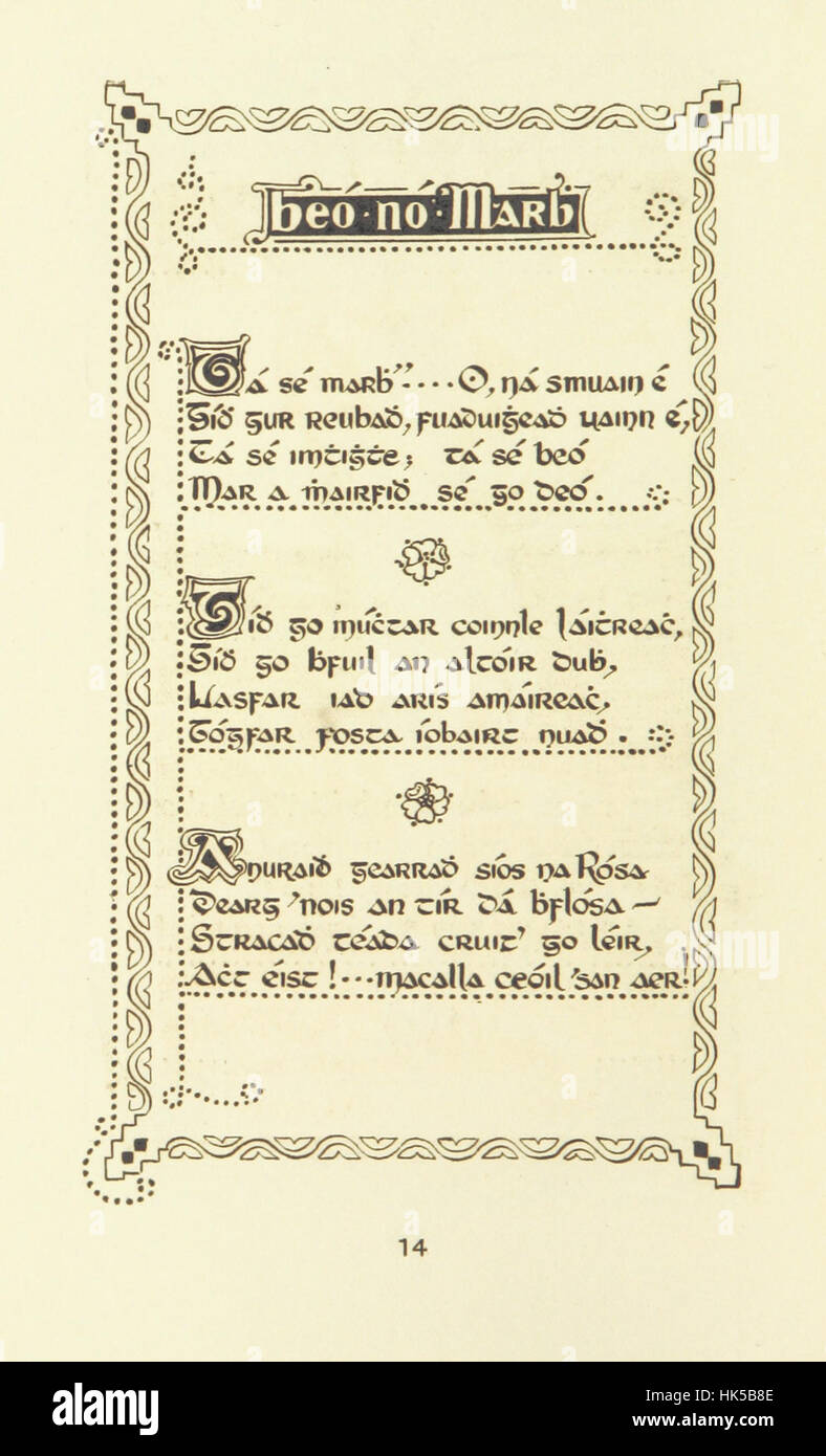 An image from 'Dornaïn daïn', a text written in Irish, illustrating ...