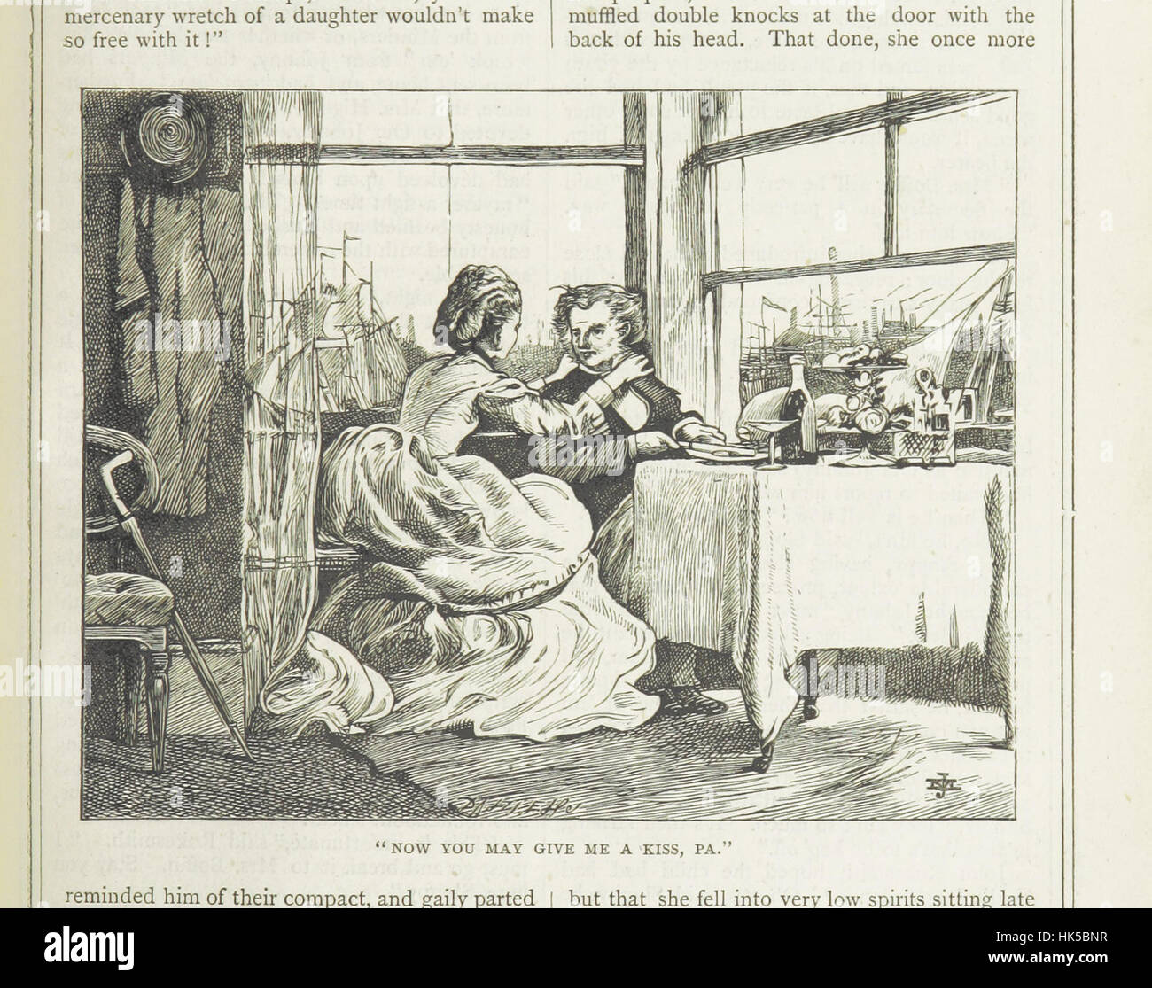 An illustration from 'The Works of Charles Dickens,' a household ...