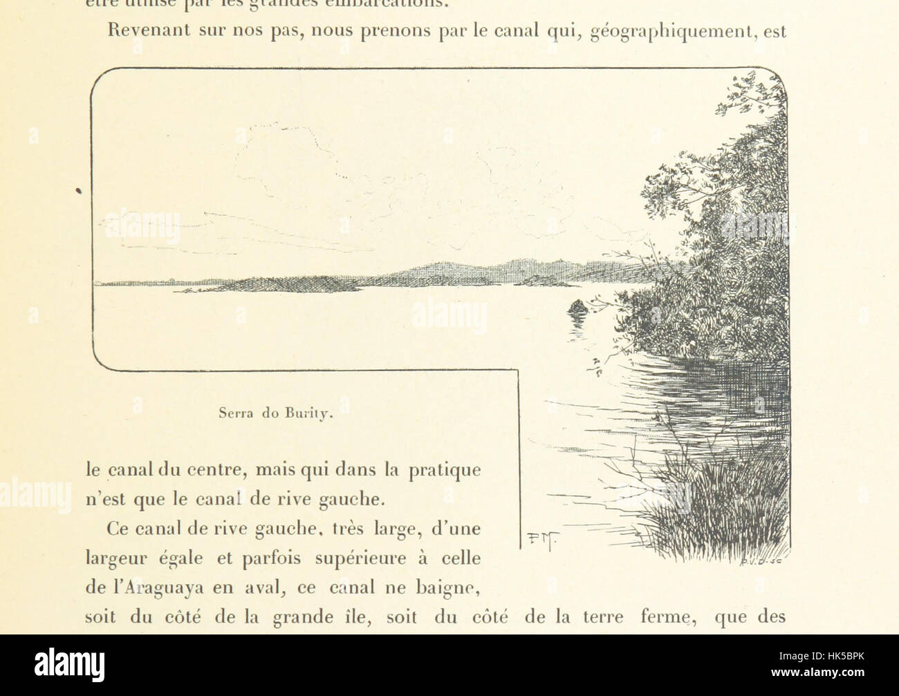 Illustration from 'Voyage au Tocantins-Araguaya', depicting the journey ...