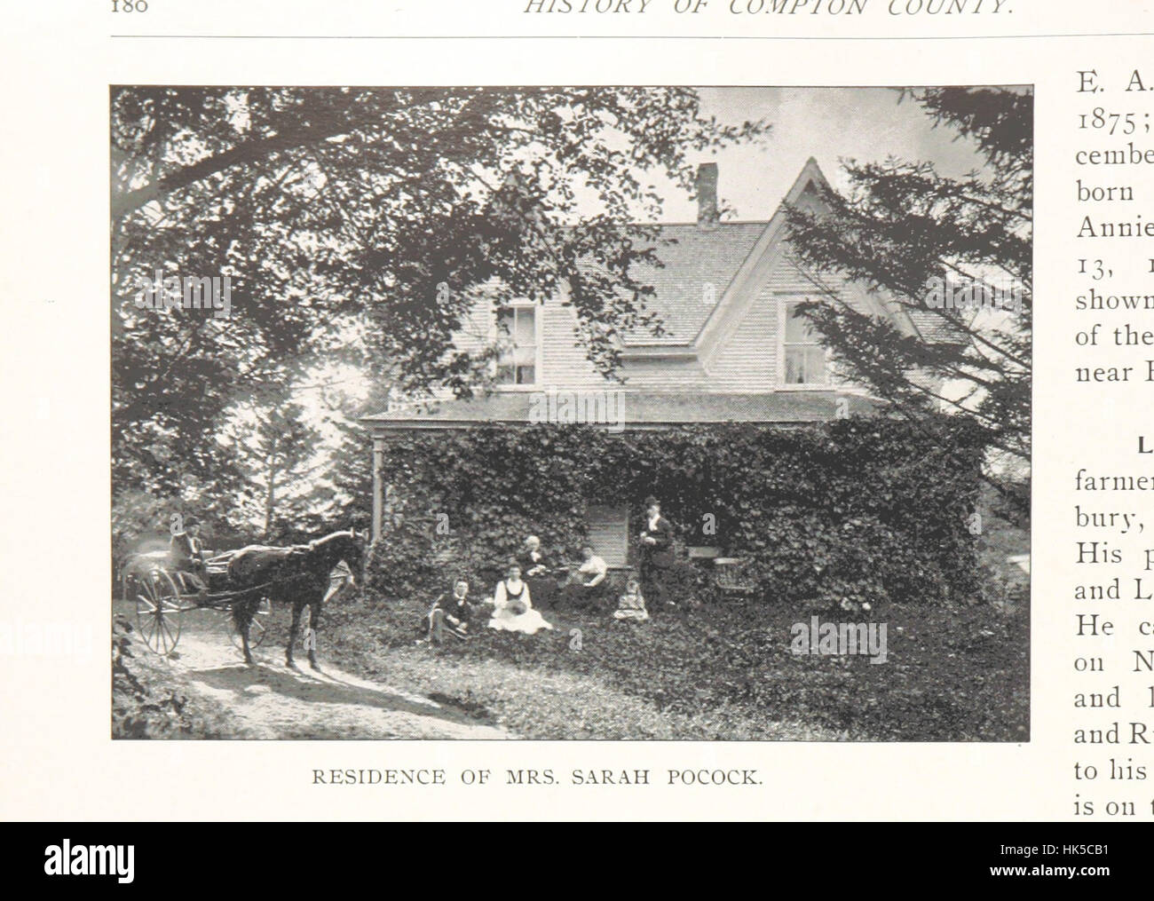 Image from 'History of Compton County', featuring illustrations of ...