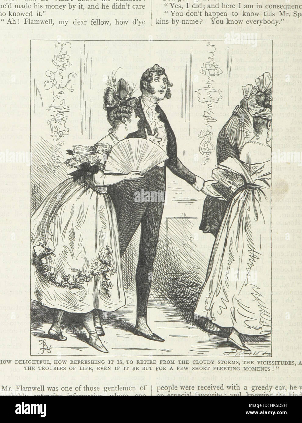 An illustration from 'The Works of Charles Dickens,' featuring a scene ...