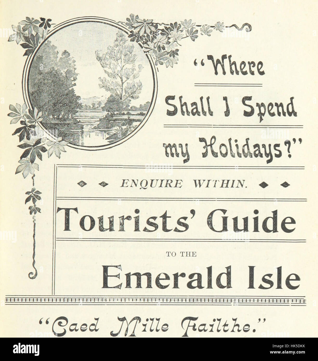 Illustration from 'Guide to Ireland', showing scenes of Ireland’s ...