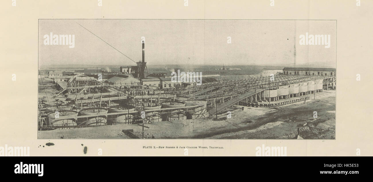 Illustration from 'Practical Notes on the Cyanide Process', showing a ...