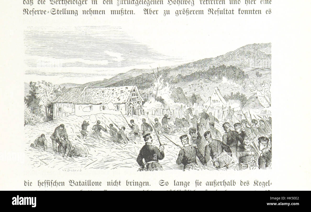 Photograph from 'Der deutsche Krieg von 1866' depicting a scene or ...