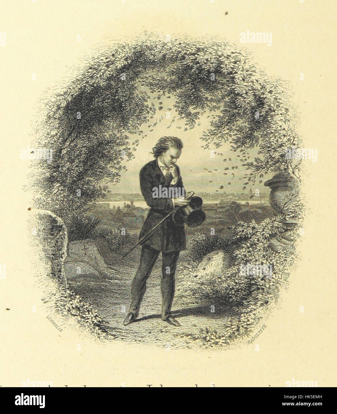 The image is from 'A Gallery of Famous English and American Poets,' an ...