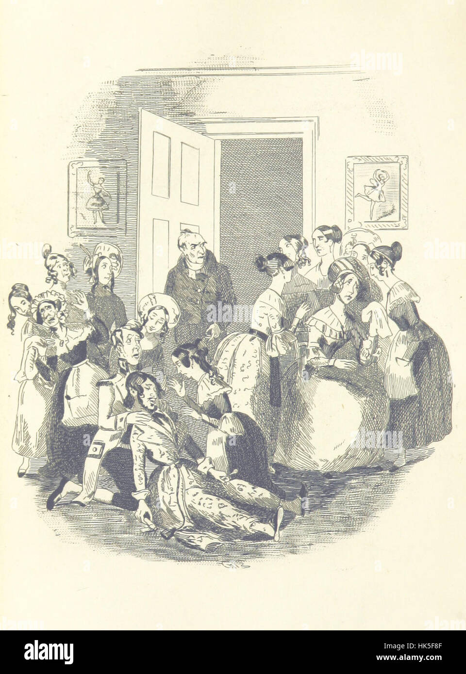 Illustration from the 'Works of Charles Dickens' showing scenes from ...