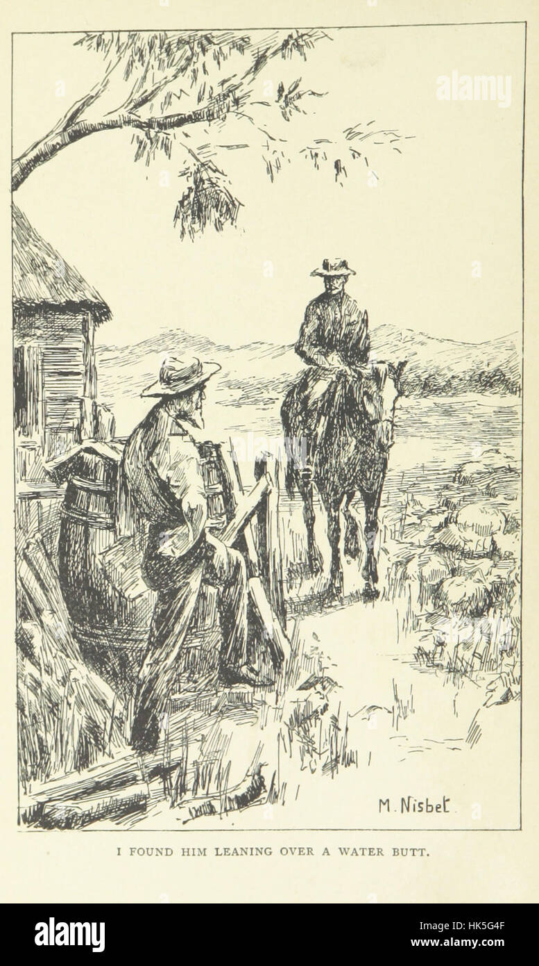 A scene from Tales from the Veld, depicting life in the African veld ...