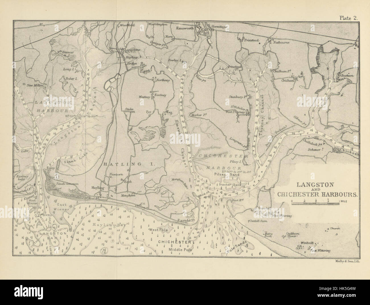 An image from page 20 of 'The Solent Chart Book,' illustrating sailing ...