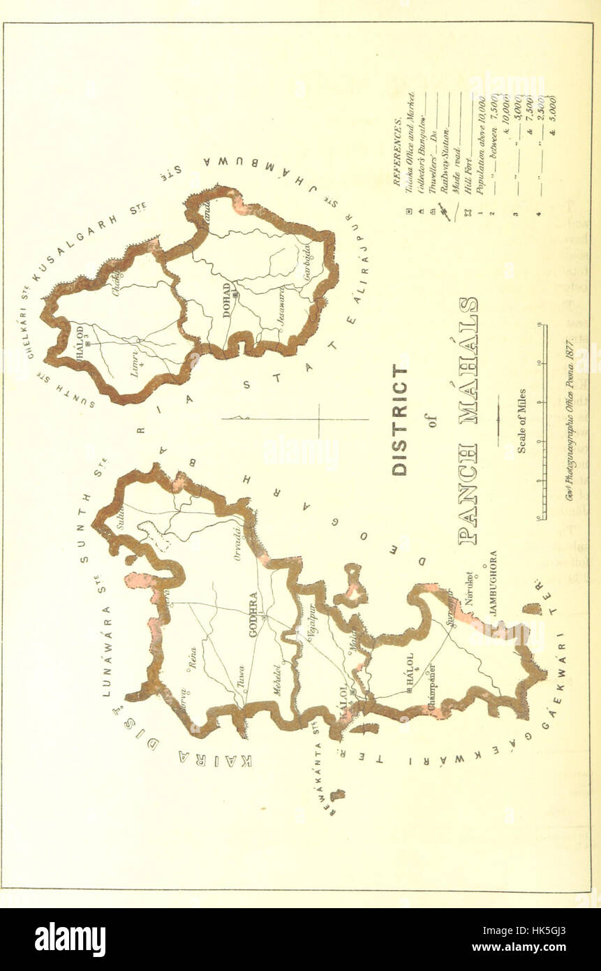 Vintage maps of gujarat hi-res stock photography and images - Alamy