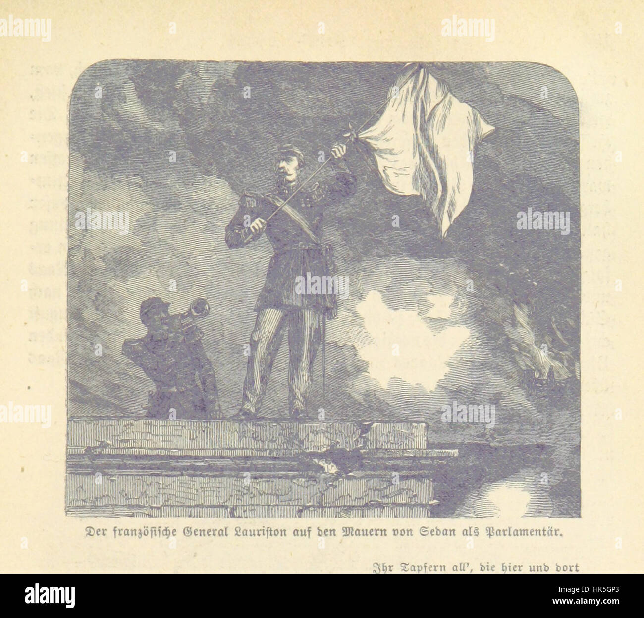 This image from 'Das große Jahr 1870' illustrates key events from the ...