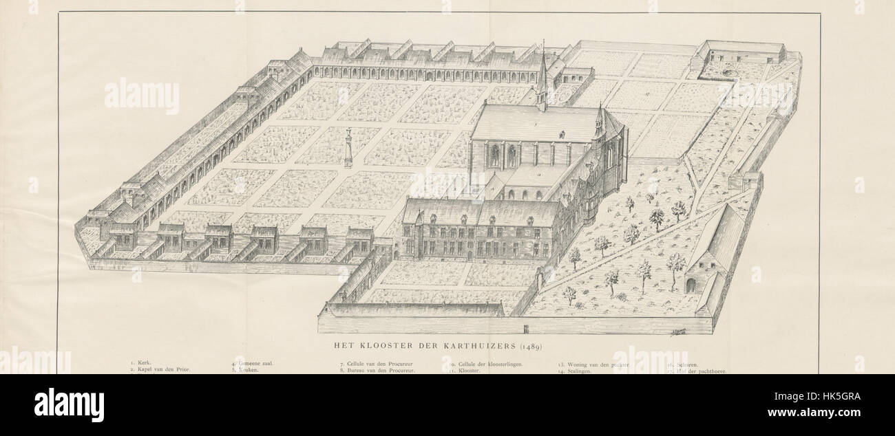 The image from page 203 of 'Geschiedenis van de stad Leuven' portrays an illustration from the ...