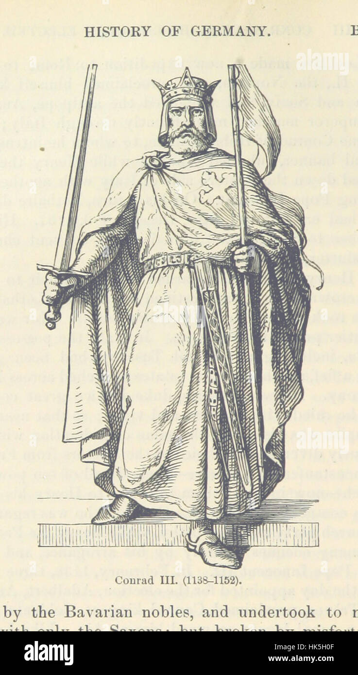 Illustrated page from 'A History of Germany,' featuring a detailed ...