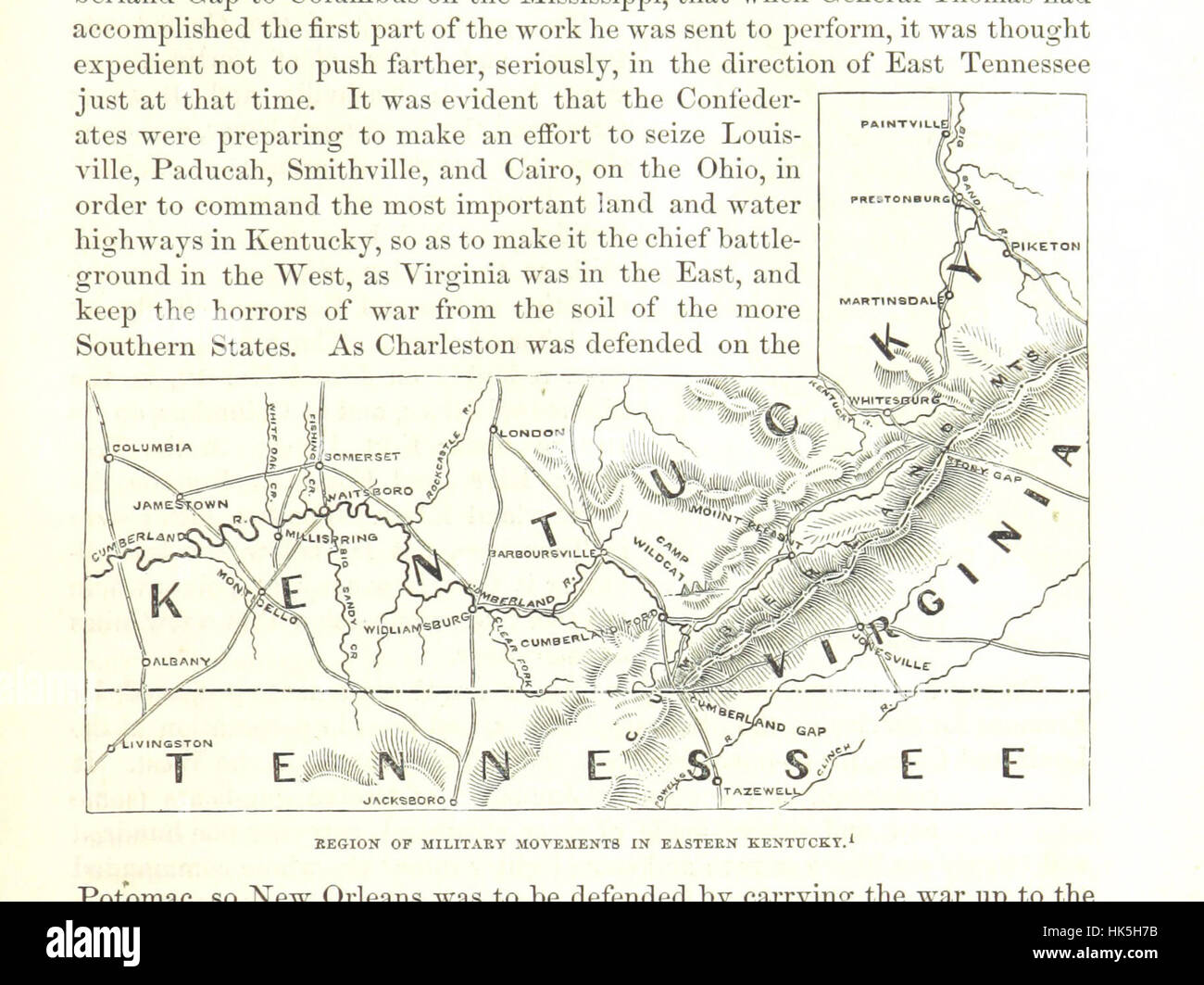 Old kentucky maps hi-res stock photography and images - Alamy