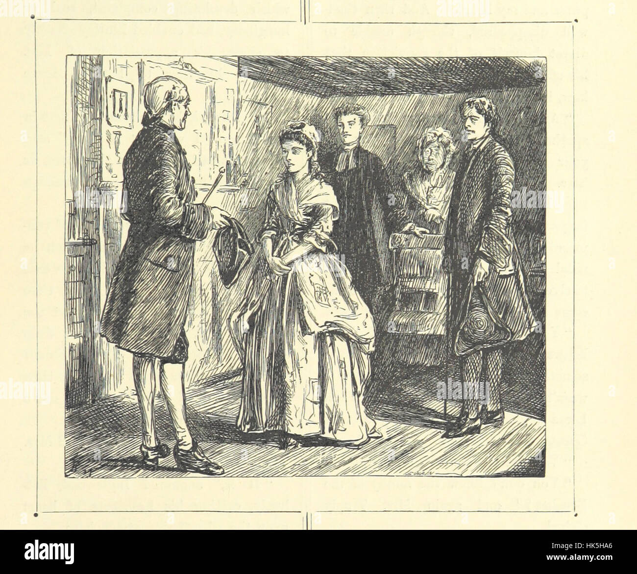 An illustration from 'The Story of a Feather', depicting scenes from ...