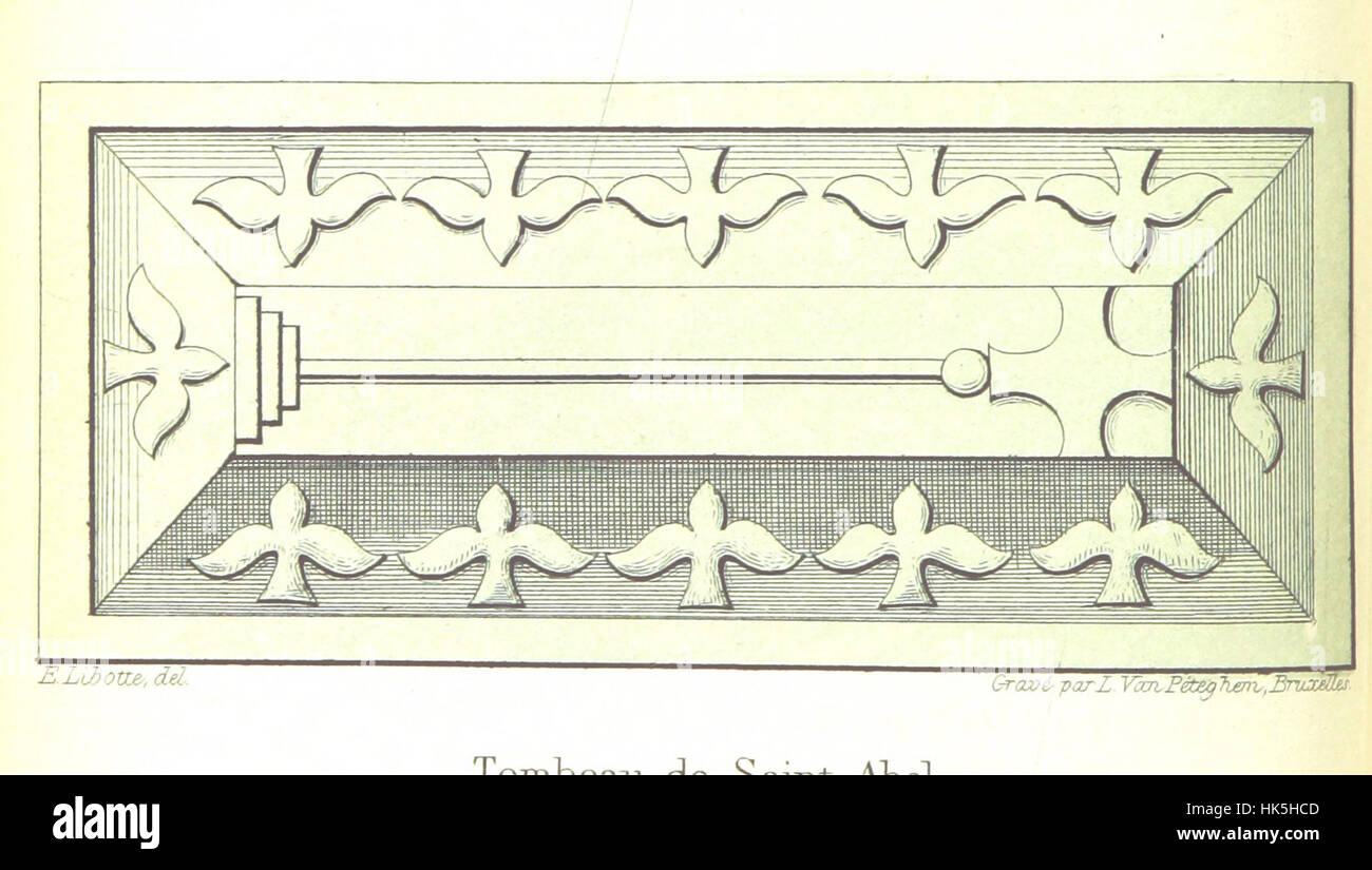 Illustration from 'Lobbes, son abbaye et son chapitre', depicting the ...