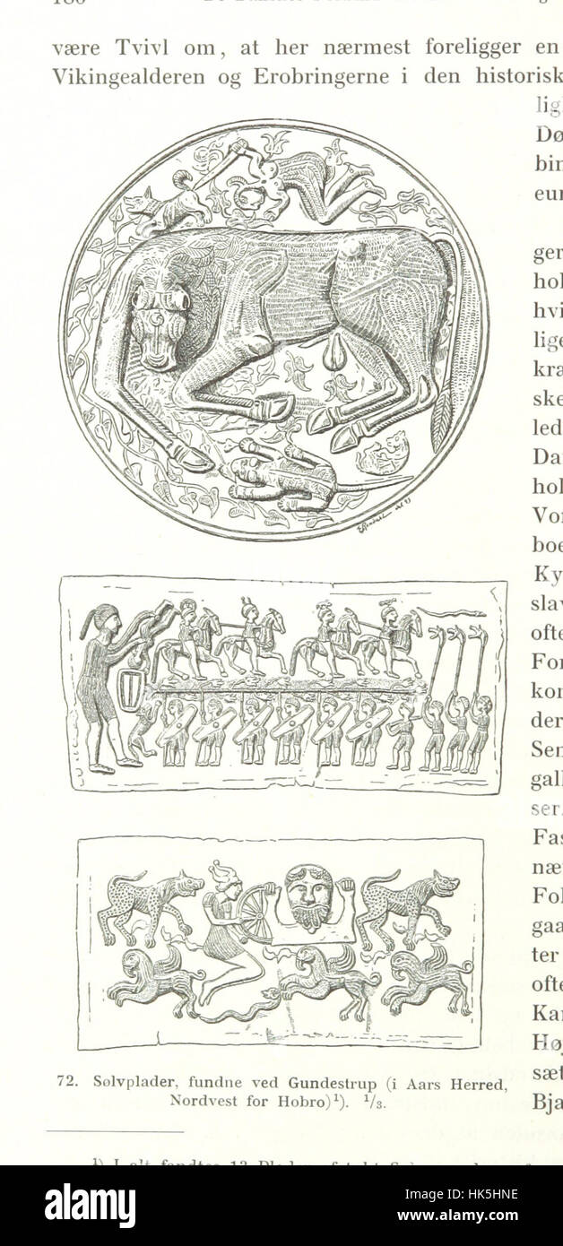 An image from 'Danmarks Riges Historie' depicting a historical account of Denmark, illustrating ...