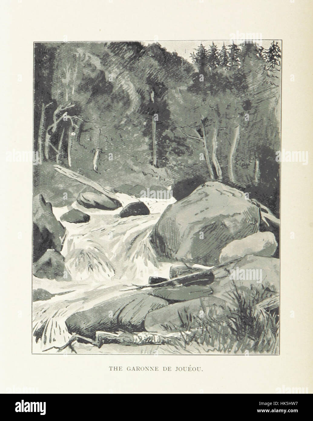 An illustration from 'Through the High Pyrenees', documenting a journey ...