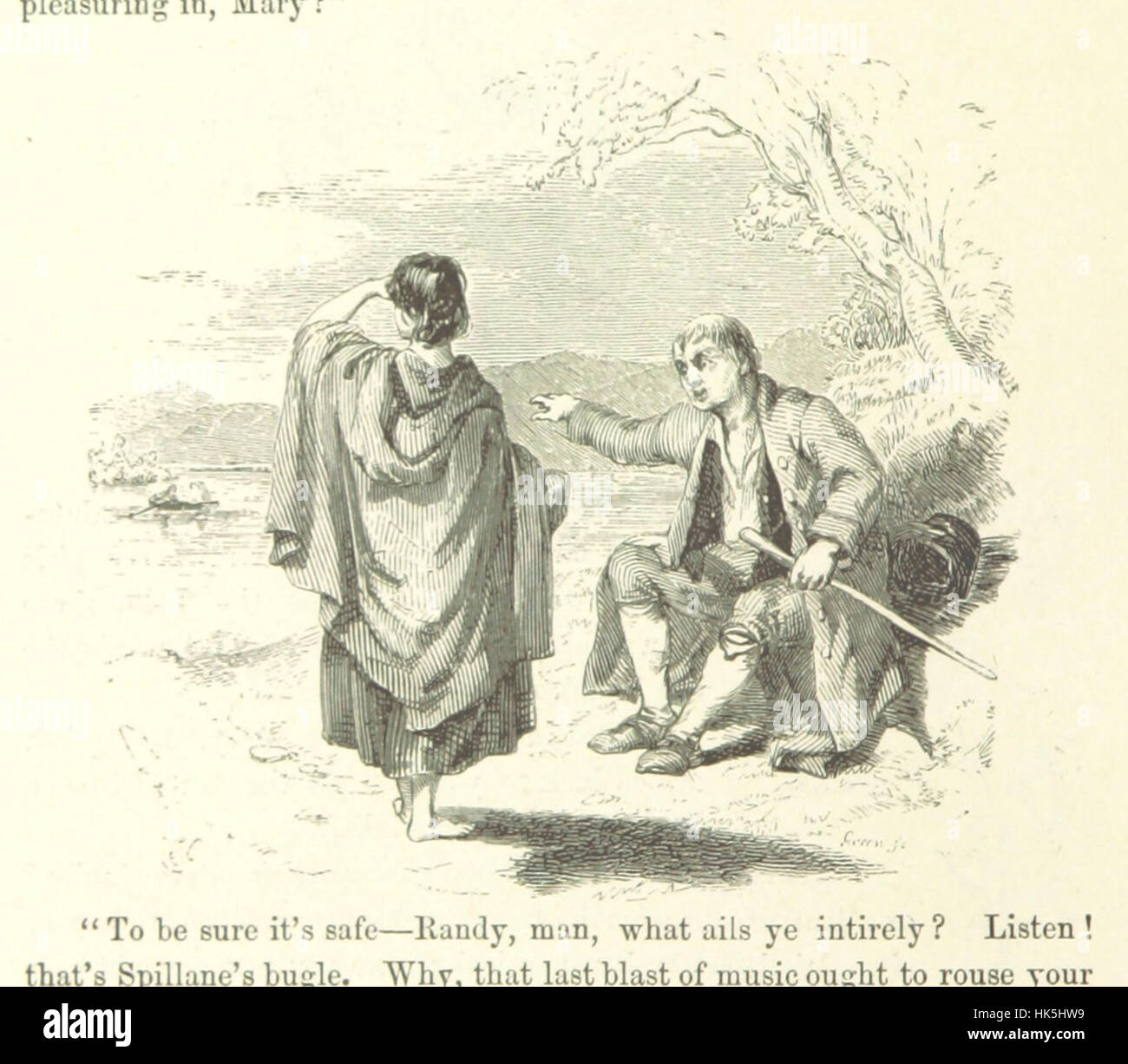 The image from 'Midsummer Eve' illustrates a fairy tale narrative ...