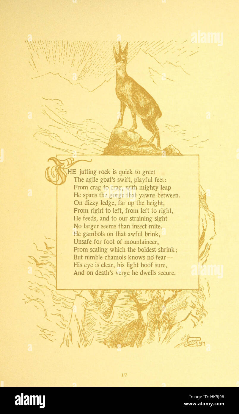 An illustration from 'Poems on Mont Blanc and Switzerland', depicting ...