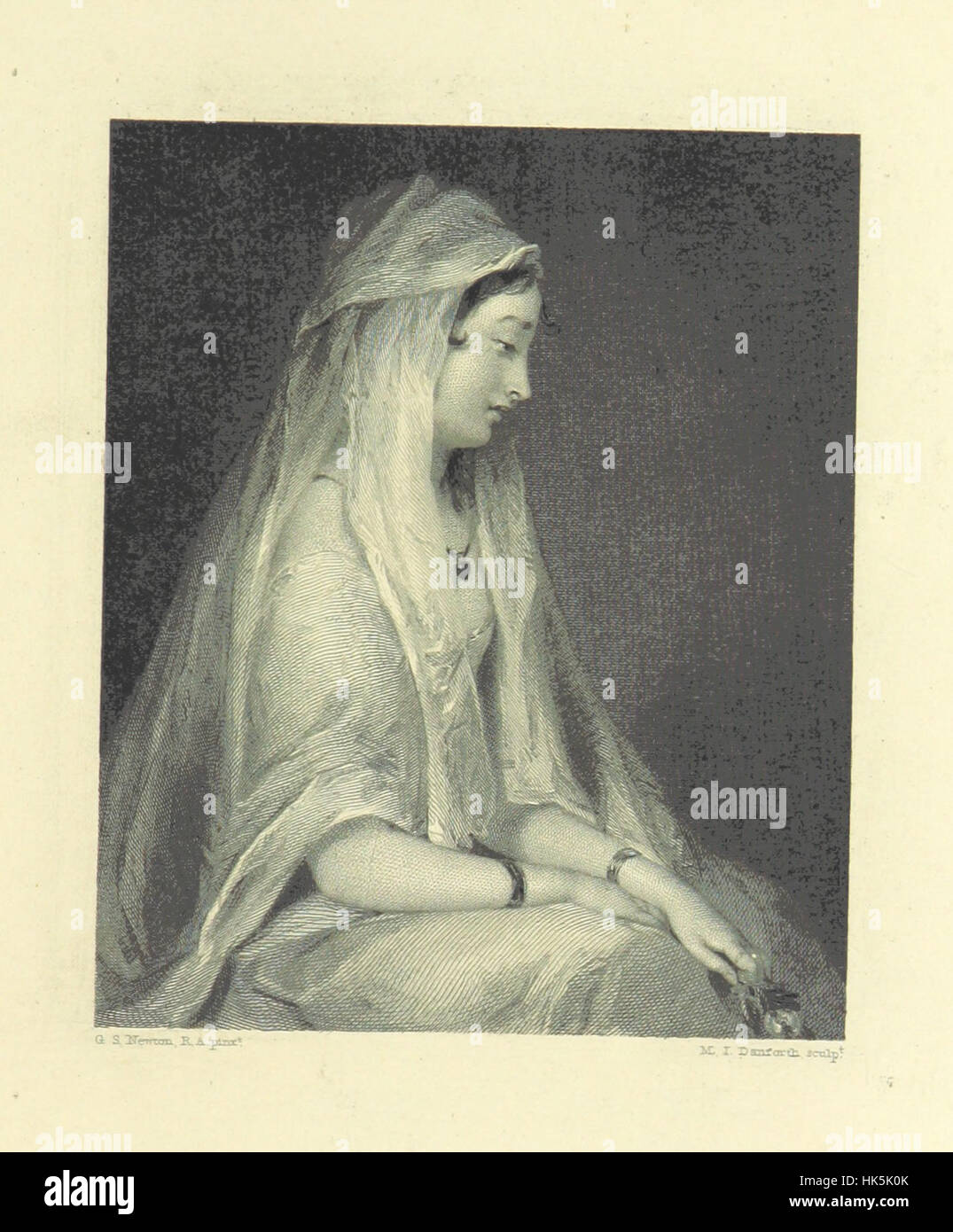 Illustration from 'Gems of English Poetry,' featuring a visual ...